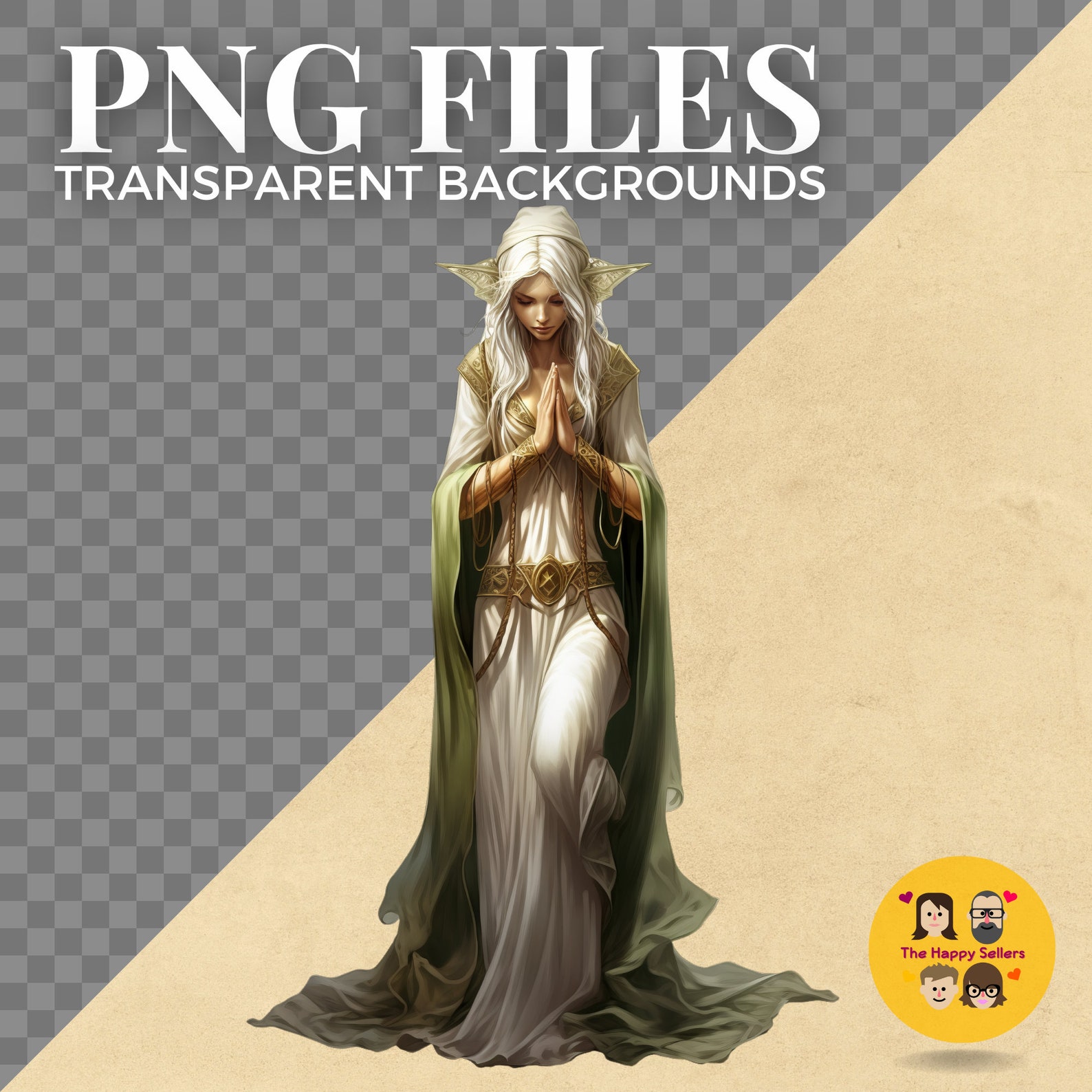 184 Fantasy Elves Clipart Bundle Instant Download, Enchanting Elf ...