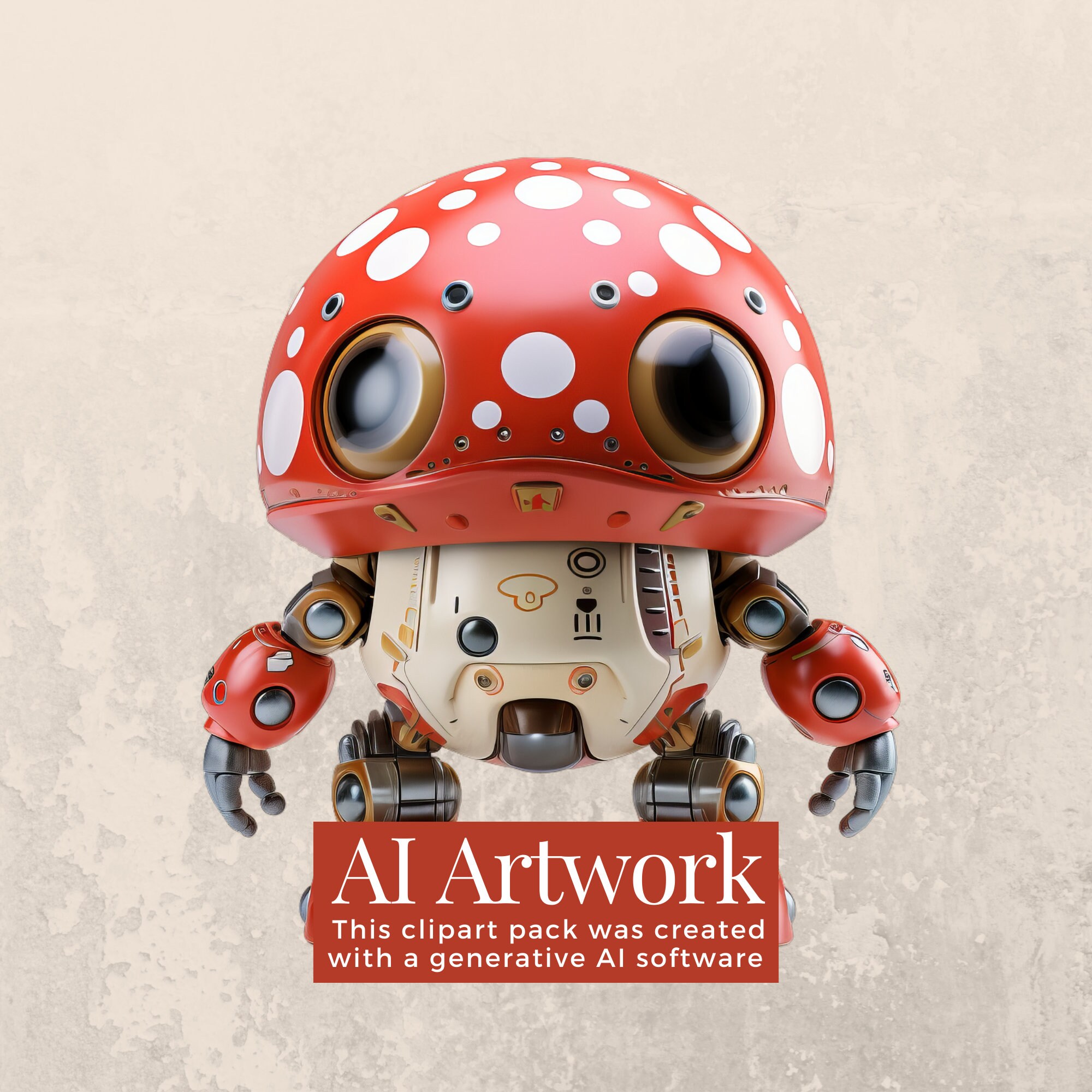 40 Robot Woodland Animals Clipart Pack INSTANT DOWNLOAD 40 Robotic ...