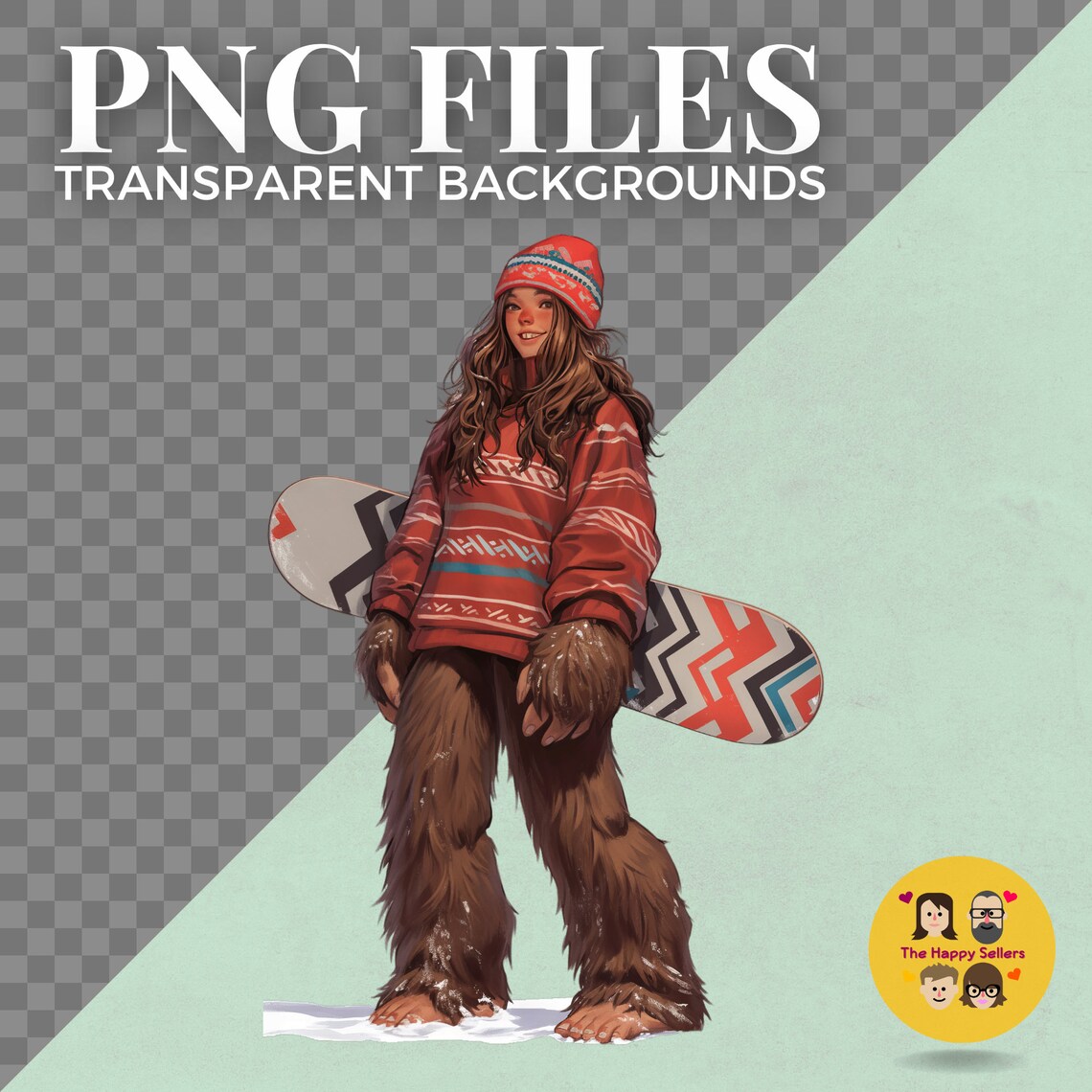 65 Sasquatches Work and Play Clipart Pack INSTANT DOWNLOAD 65 Sasquatch ...