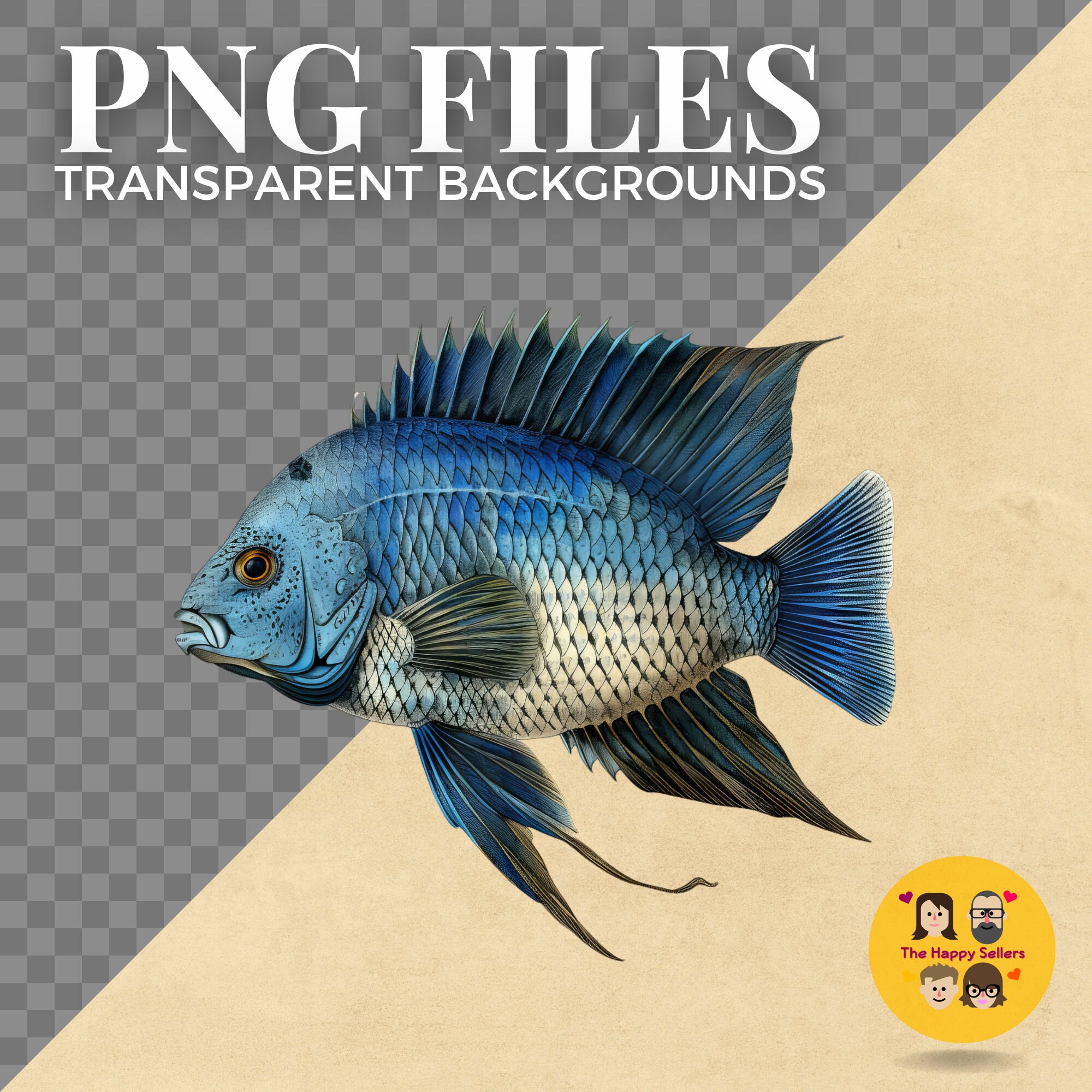 70 Freshwater Fish Clipart Pack INSTANT DOWNLOAD 70 Colorful Fish ...