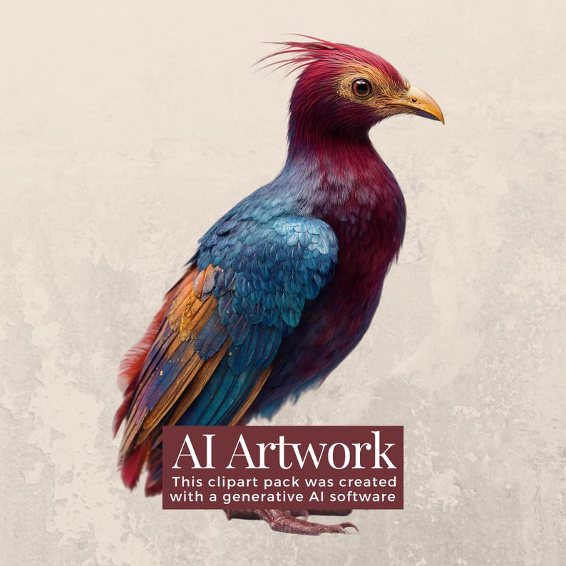 40 Fantasy Bird Characters Clipart Pack INSTANT DOWNLOAD 40 Whimsical ...