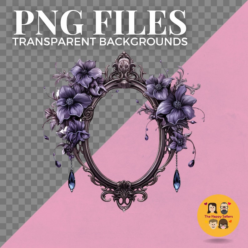 40 Vintage Gothic Frames Clipart Pack - INSTANT DOWNLOAD, PNG ...
