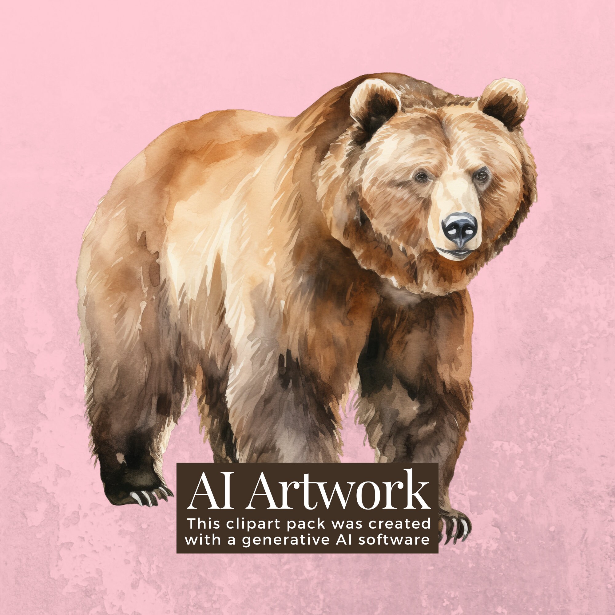 10 Canadian Forest Animals Clipart Pack - Instant Download, PNG Images ...