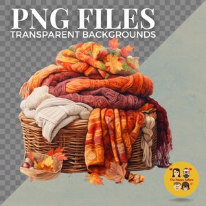 40 Cozy Autumn Clipart Pack INSTANT DOWNLOAD 40 Cozy Autumn ...