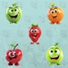 20 Funky Fruits Clipart Pack INSTANT DOWNLOAD 20 Playful Funky Fruit ...