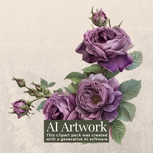 45 Roses Corner Designs Clipart Pack INSTANT DOWNLOAD 45 Elegant Rose ...