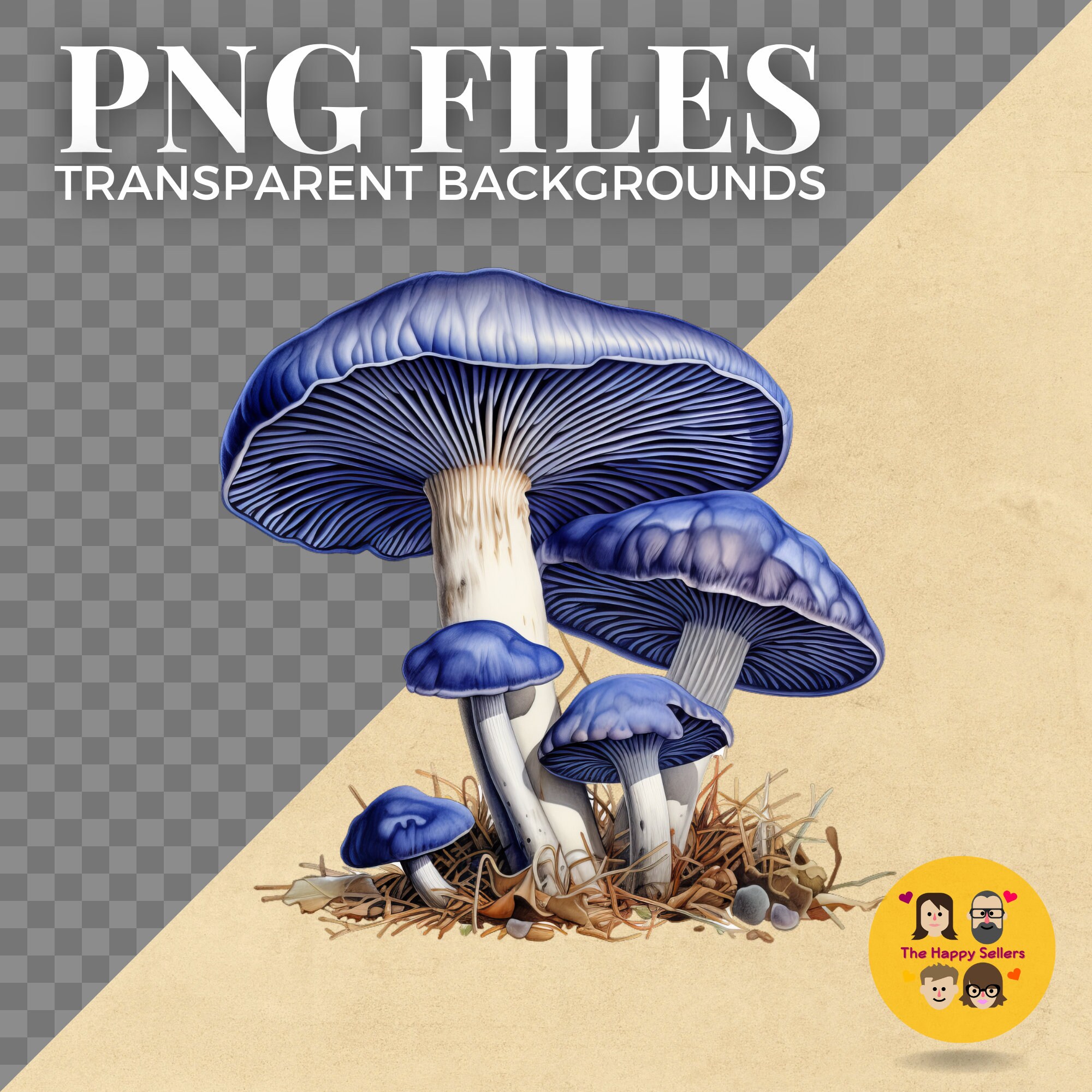 20 Realistic Mushrooms Clipart Pack INSTANT DOWNLOAD 20 Detailed ...
