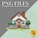 20 Simple Houses Clipart Pack INSTANT DOWNLOAD 20 Charming House ...