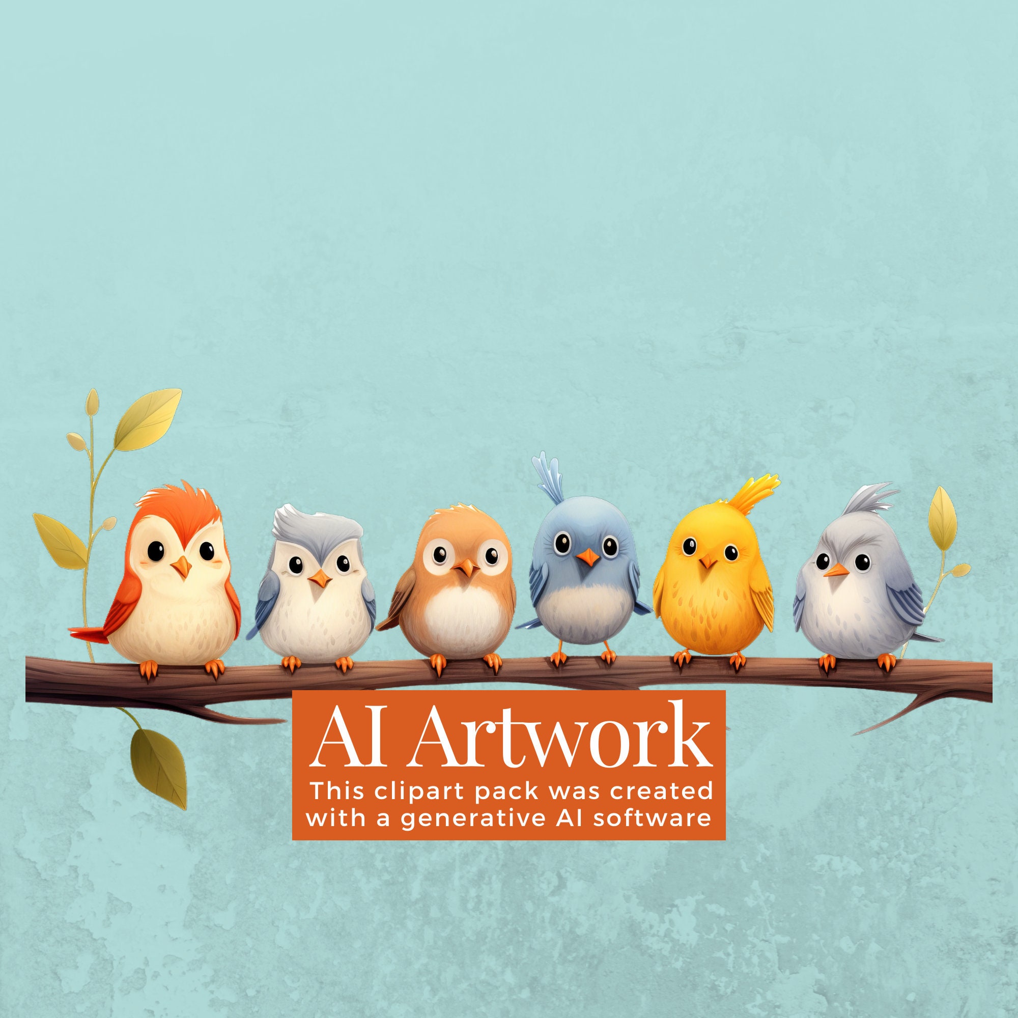 20 Cute Baby Birds Clipart Pack INSTANT DOWNLOAD 20 Adorable Bird ...