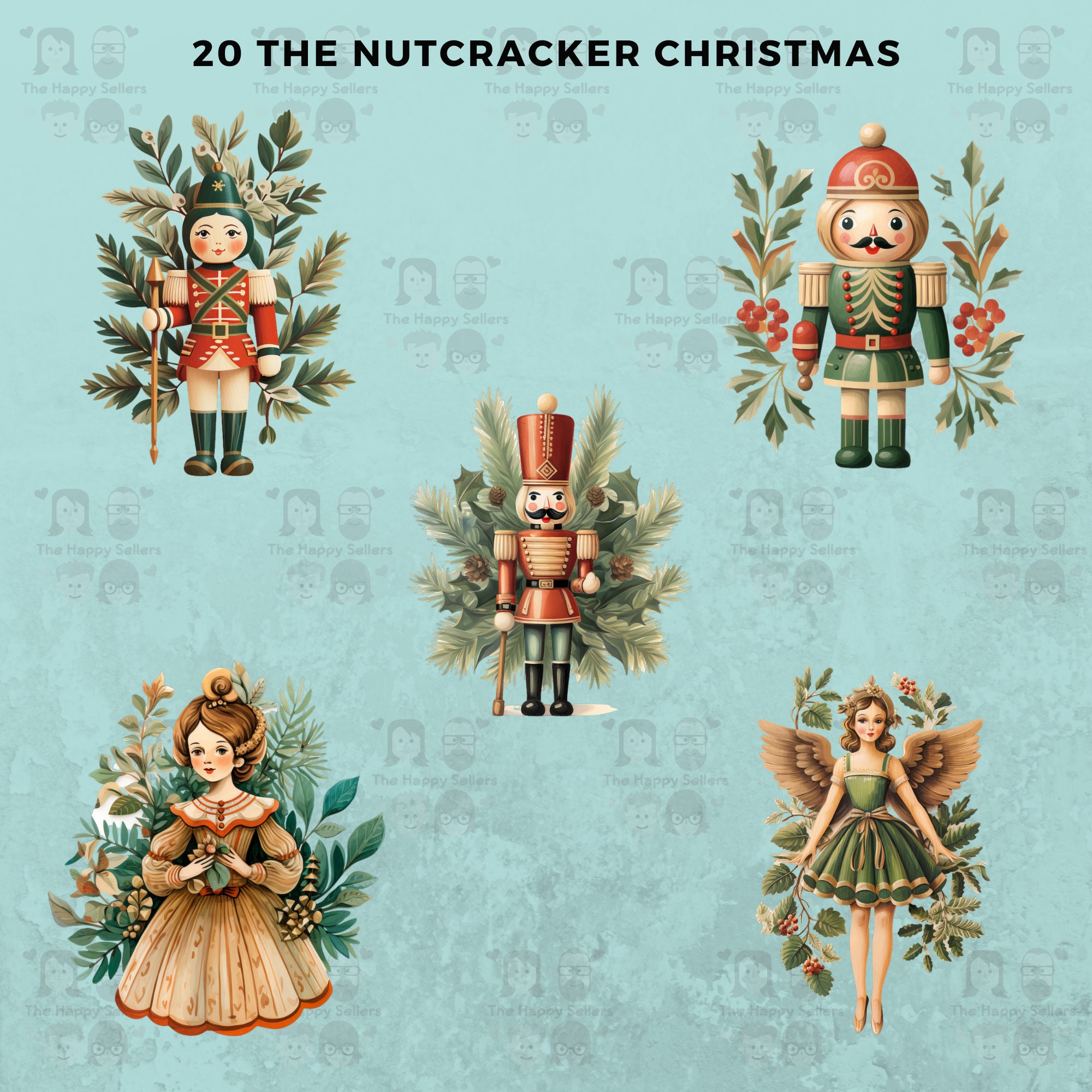 20 the Nutcracker Christmas Clipart Pack INSTANT DOWNLOAD 20 Nutcracker ...