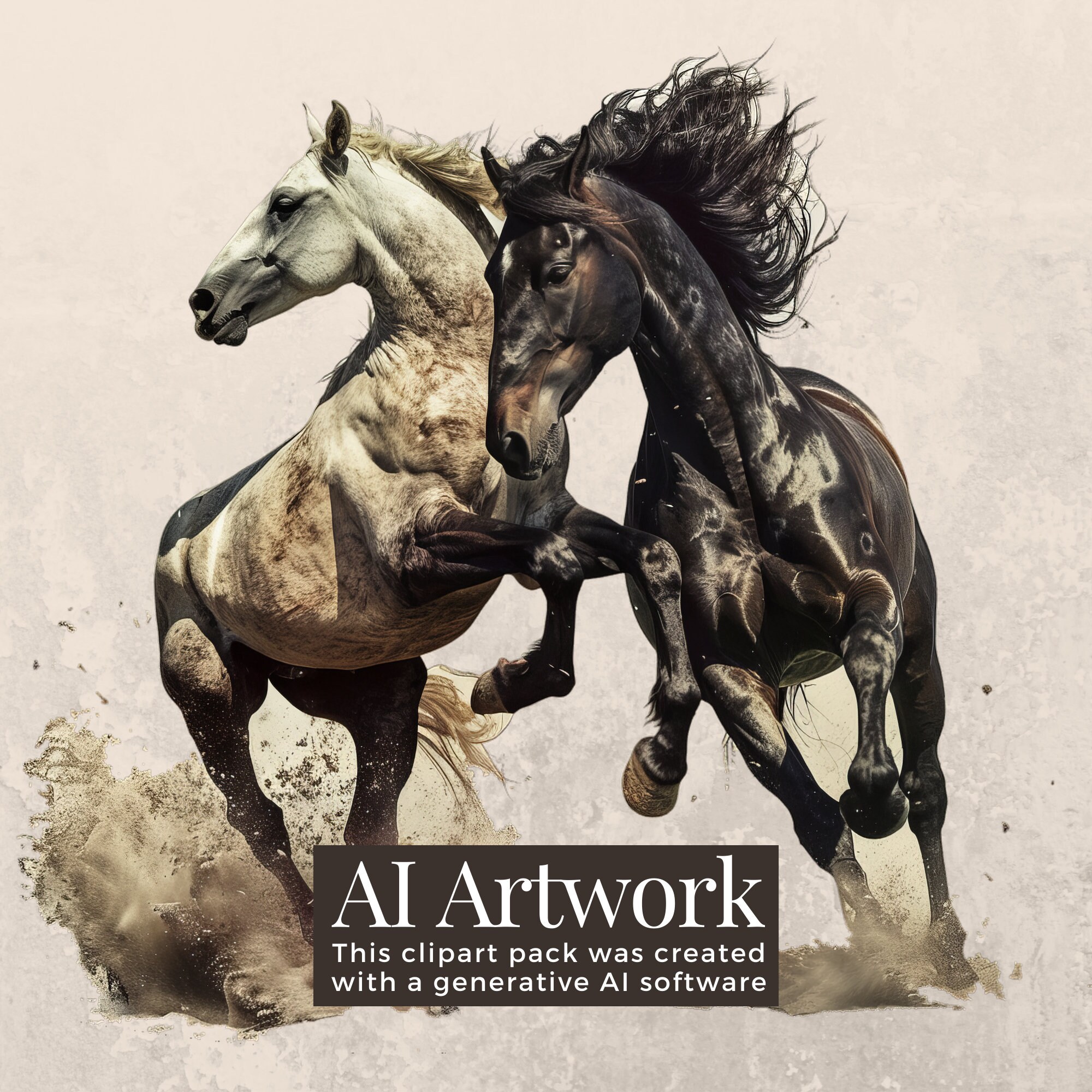 40 Raging Stallions Clipart Pack INSTANT DOWNLOAD 40 Powerful Stallion ...