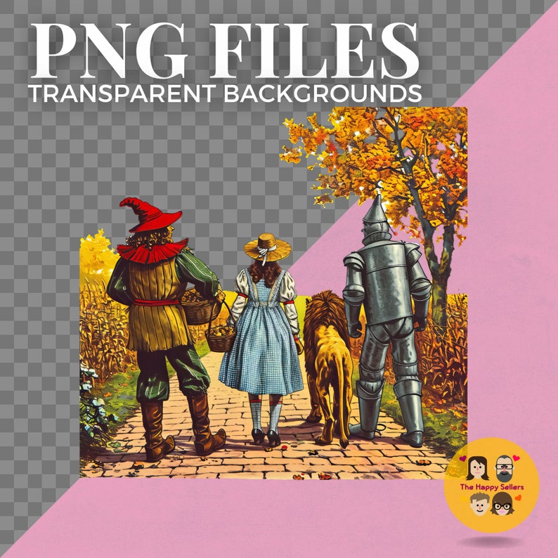 50 Wizard of Oz Graphics Clipart Pack INSTANT DOWNLOAD, PNG Transparent ...