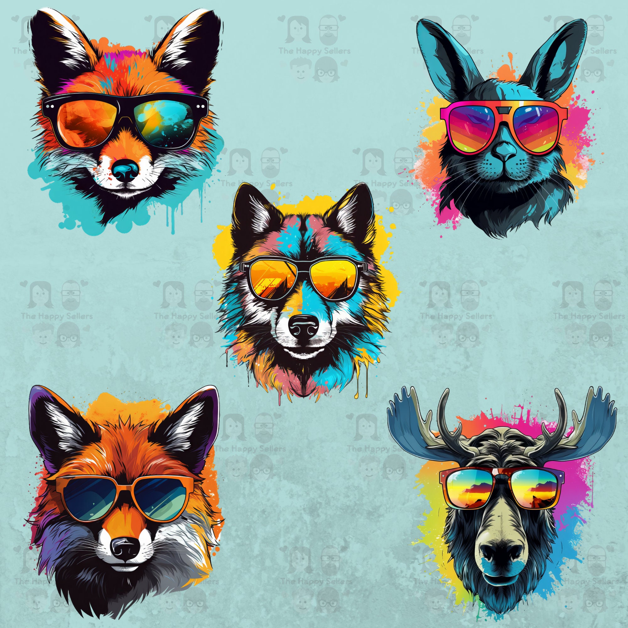 20 Cool Woodland Animals Clipart Pack INSTANT DOWNLOAD 20 - Etsy