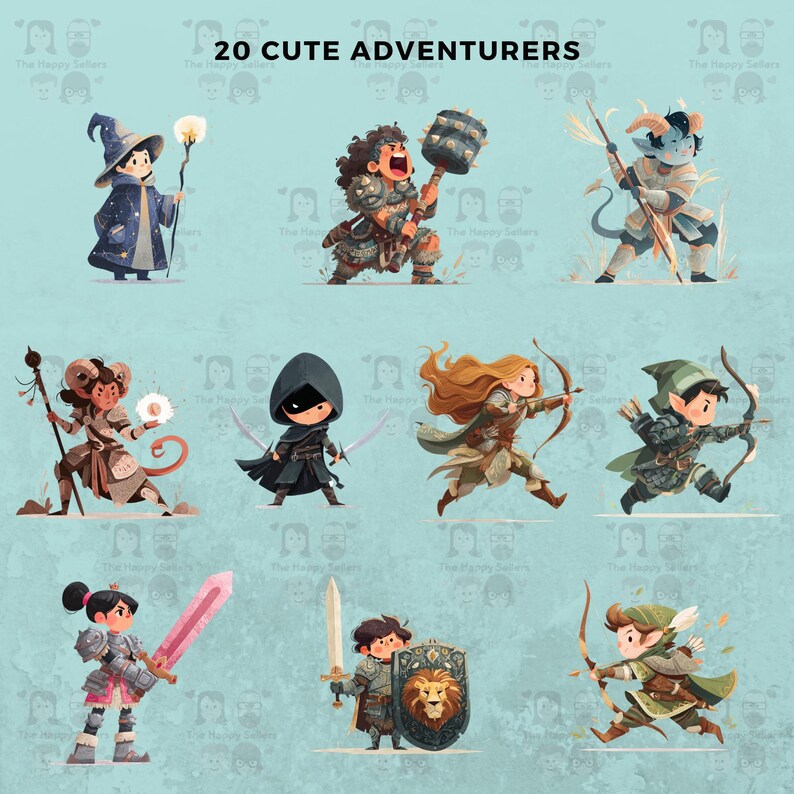 20 Cute Adventurers Clipart Pack INSTANT DOWNLOAD 20 Adorable Adventure ...