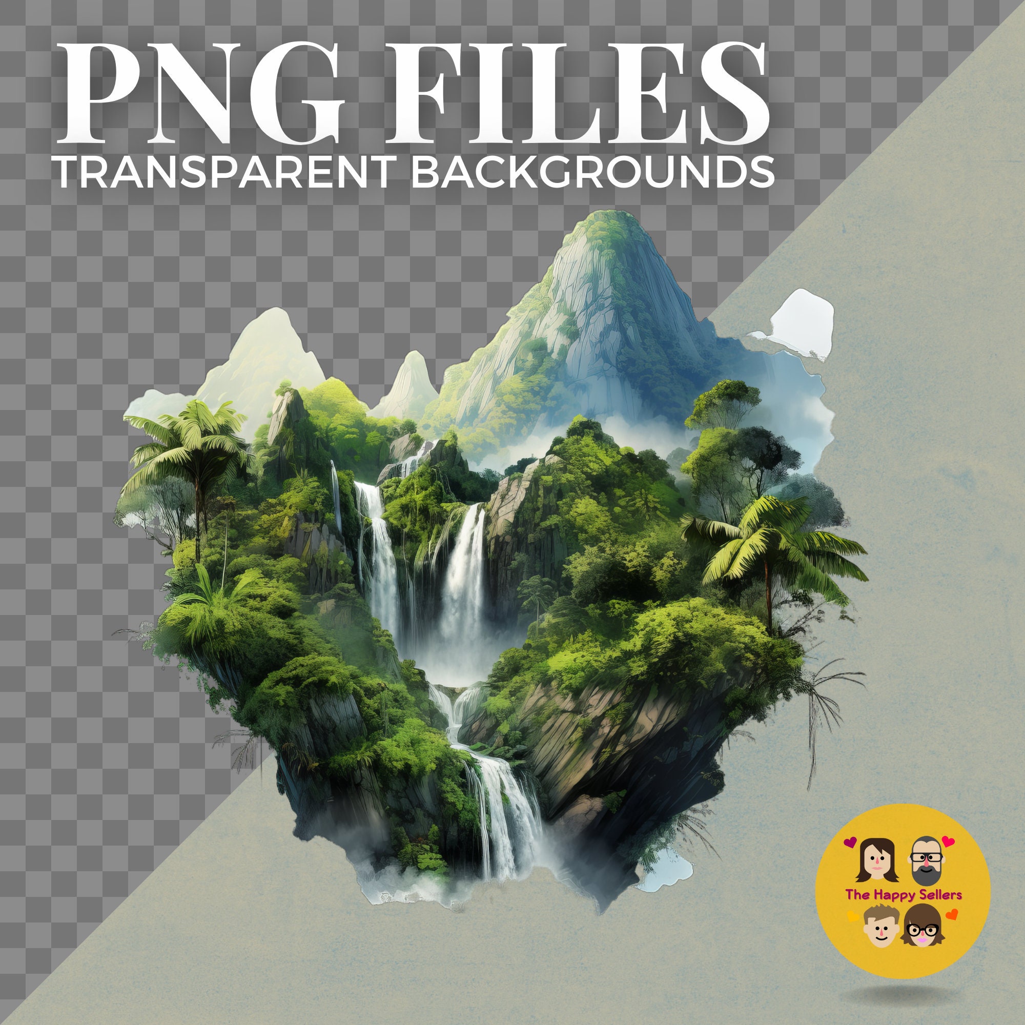 40 Majestic Waterfalls Clipart Pack INSTANT DOWNLOAD 40 Cascade ...