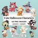 40 Cute Halloween Characters Clipart Pack INSTANT DOWNLOAD 40 Halloween ...