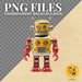 30 Tin Robots Clipart Pack INSTANT DOWNLOAD 30 Retro Tin Robot ...
