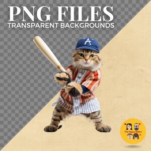 10 Sports Cats Clipart Pack INSTANT DOWNLOAD 10 Athletic Cat ...