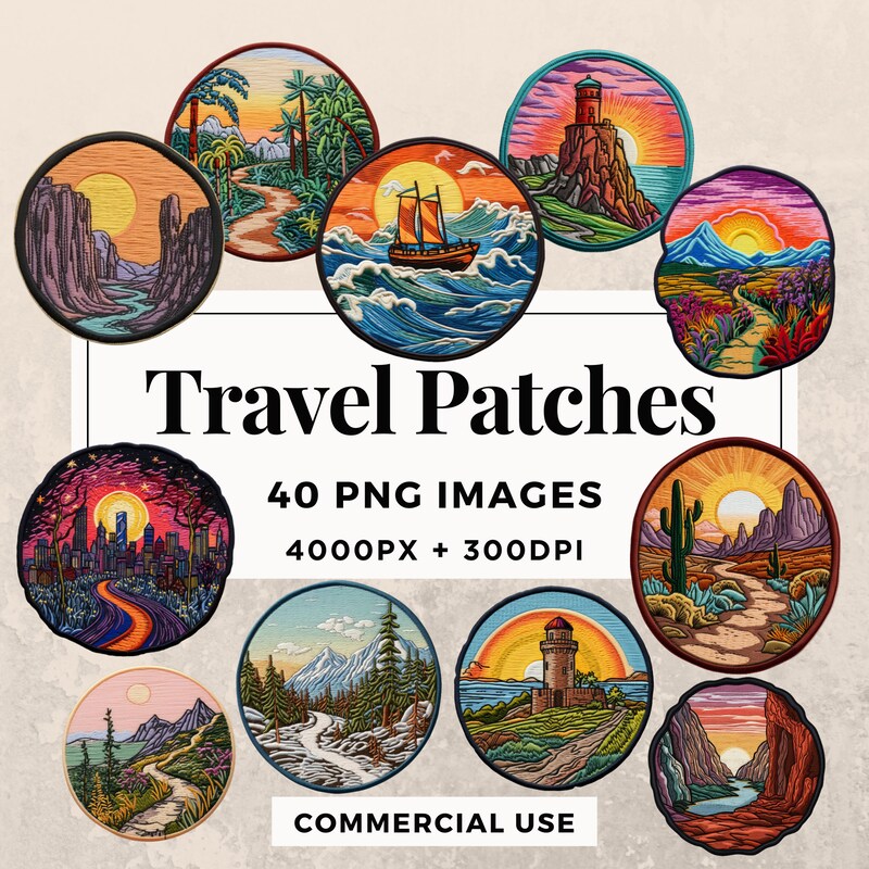 Travel Patch - Etsy