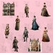 40 Victorian Era Characters Clipart Pack - INSTANT DOWNLOAD, PNG ...