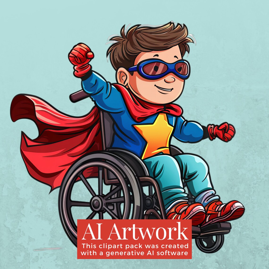 30 Kids in Wheelchairs Clipart Pack - INSTANT DOWNLOAD, PNG Transparent ...
