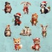 30 Forest Animals Christmas Clipart Pack INSTANT DOWNLOAD - Etsy