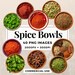 40 Spice Bowls Clipart Pack INSTANT DOWNLOAD 40 Vibrant Spice Bowl ...