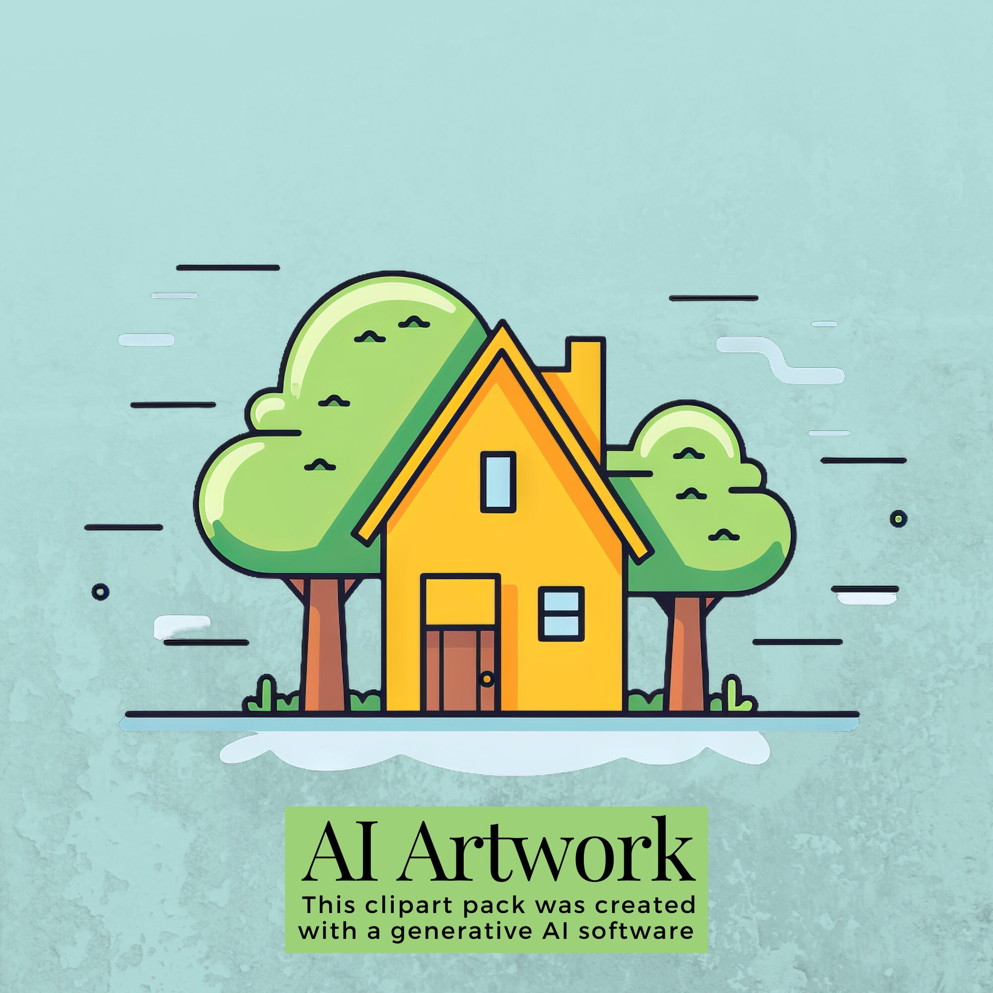 20 Simple Houses Clipart Pack INSTANT DOWNLOAD 20 Charming - Etsy