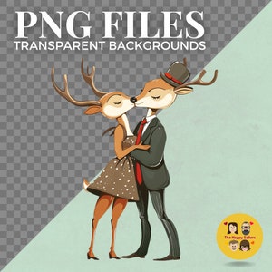 30 Forest Animals in Love Clipart Pack INSTANT DOWNLOAD 30 Adorable ...