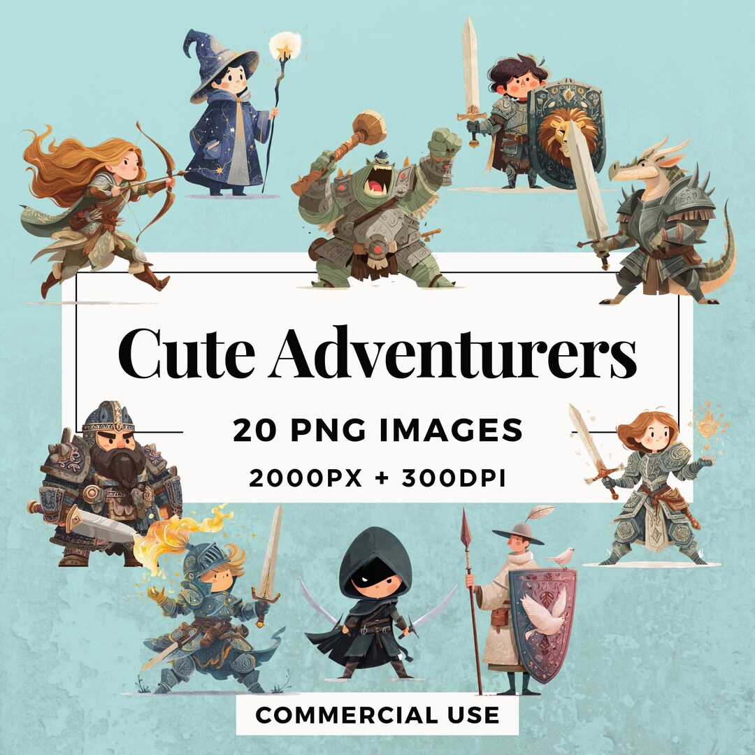 20 Cute Adventurers Clipart Pack INSTANT DOWNLOAD 20 Adorable Adventure ...