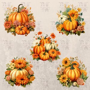 20 Decorative Pumpkins Clipart Pack INSTANT DOWNLOAD 20 Decorative ...