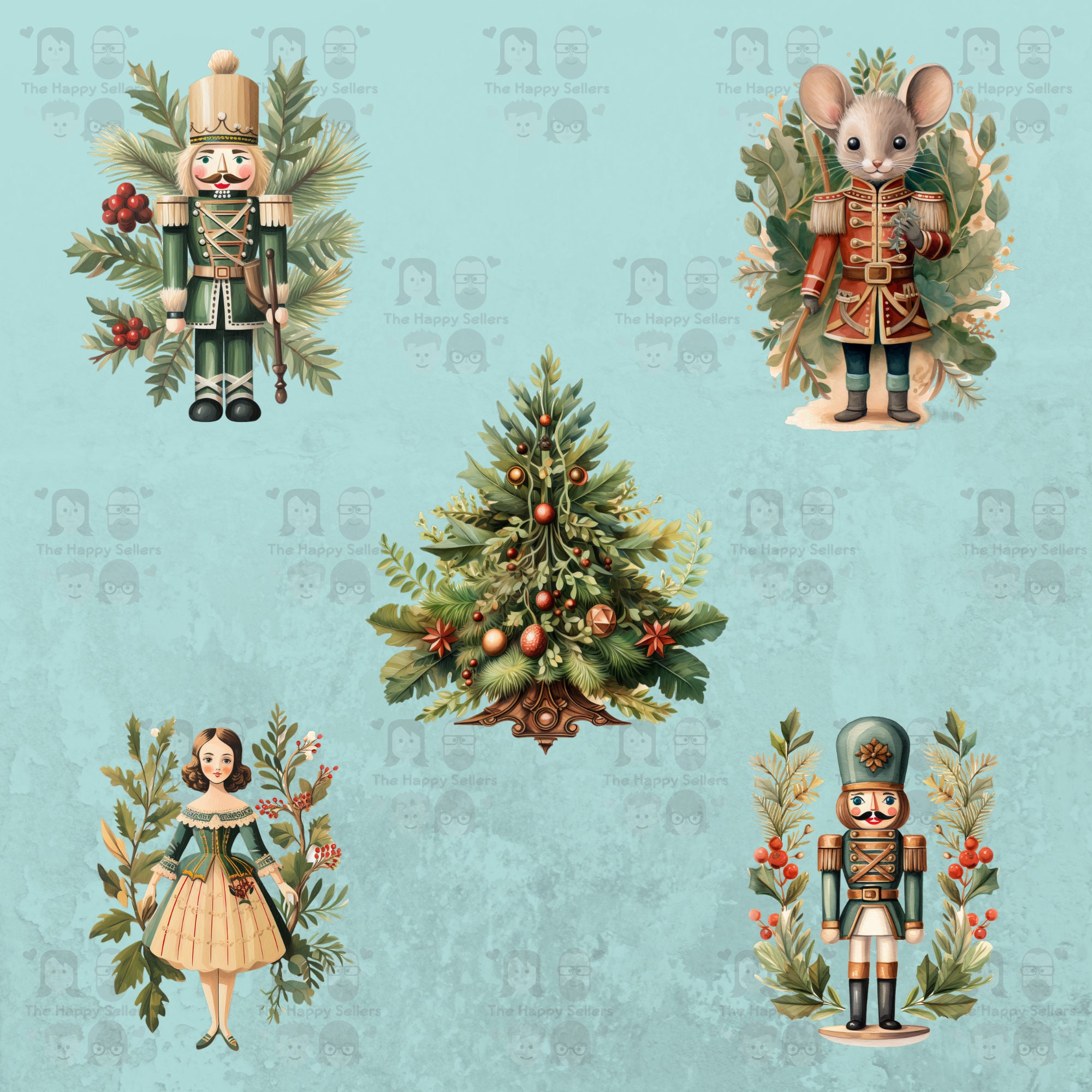 20 the Nutcracker Christmas Clipart Pack INSTANT DOWNLOAD 20 Nutcracker ...