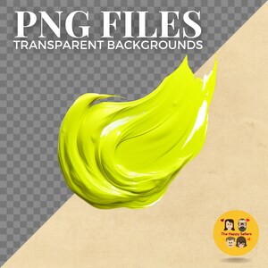 20 Neon Colors Smears Clipart Pack INSTANT DOWNLOAD 20 Vivid Neon Smear ...