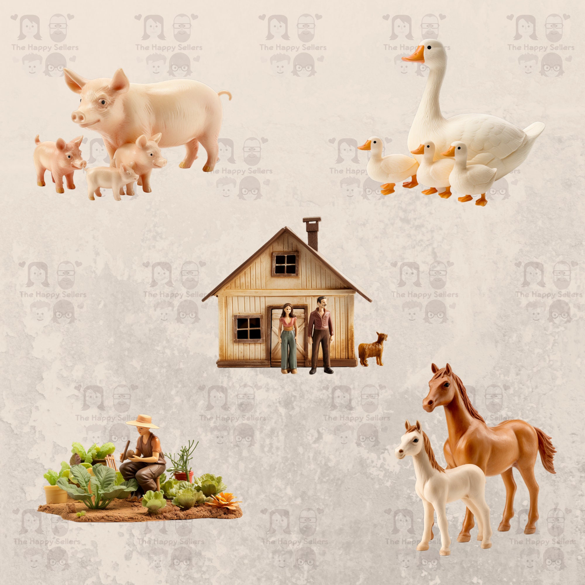 20 on the Farm Clipart Pack INSTANT DOWNLOAD 20 Charming Farm - Etsy ...