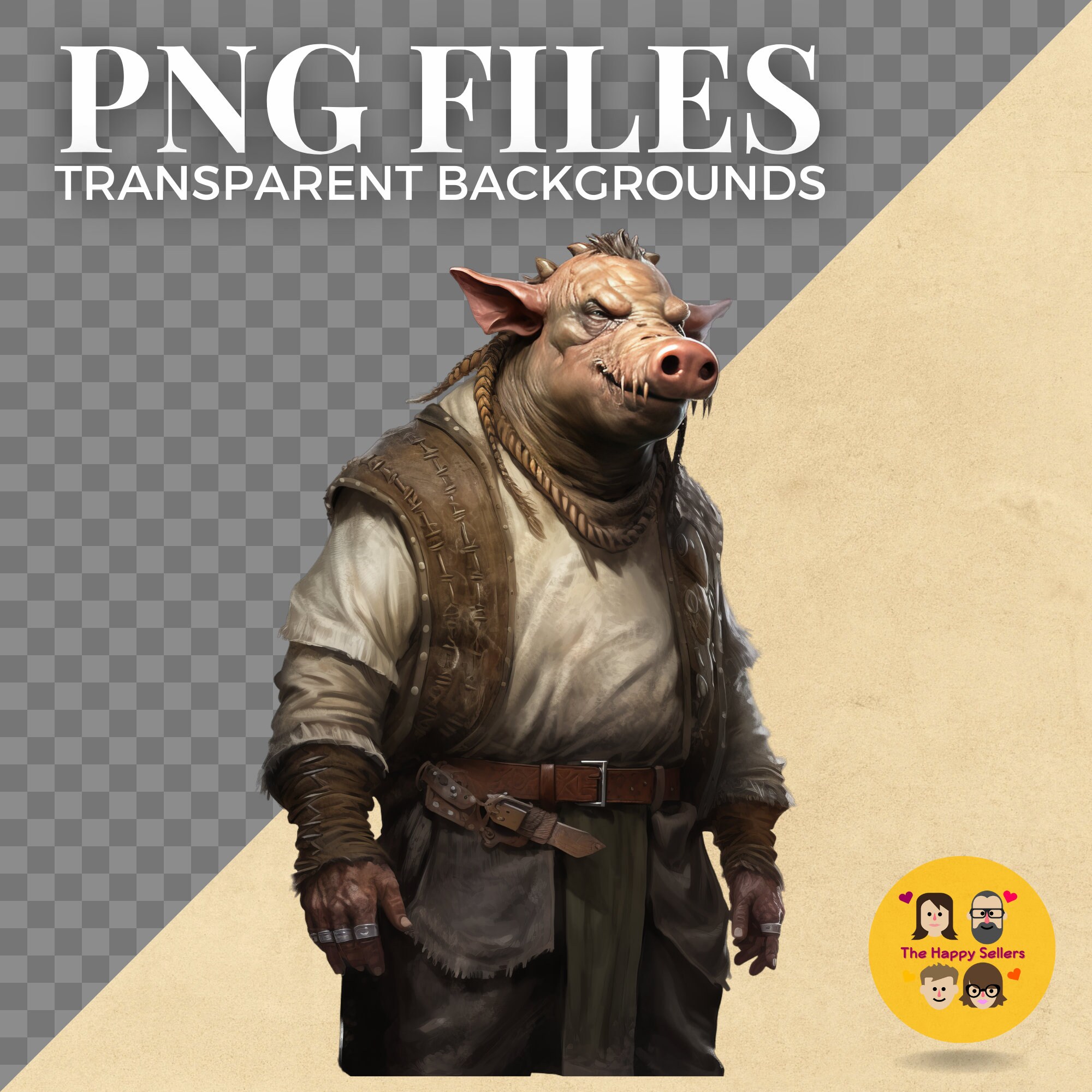 140 Fantasy RPG Animal Characters Clipart Bundle - Instant Download ...