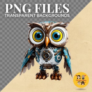 40 Robot Woodland Animals Clipart Pack INSTANT DOWNLOAD 40 Robotic ...