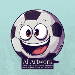 20 Smiling Sport Balls Clipart Pack INSTANT DOWNLOAD 20 Fun Sport Ball ...