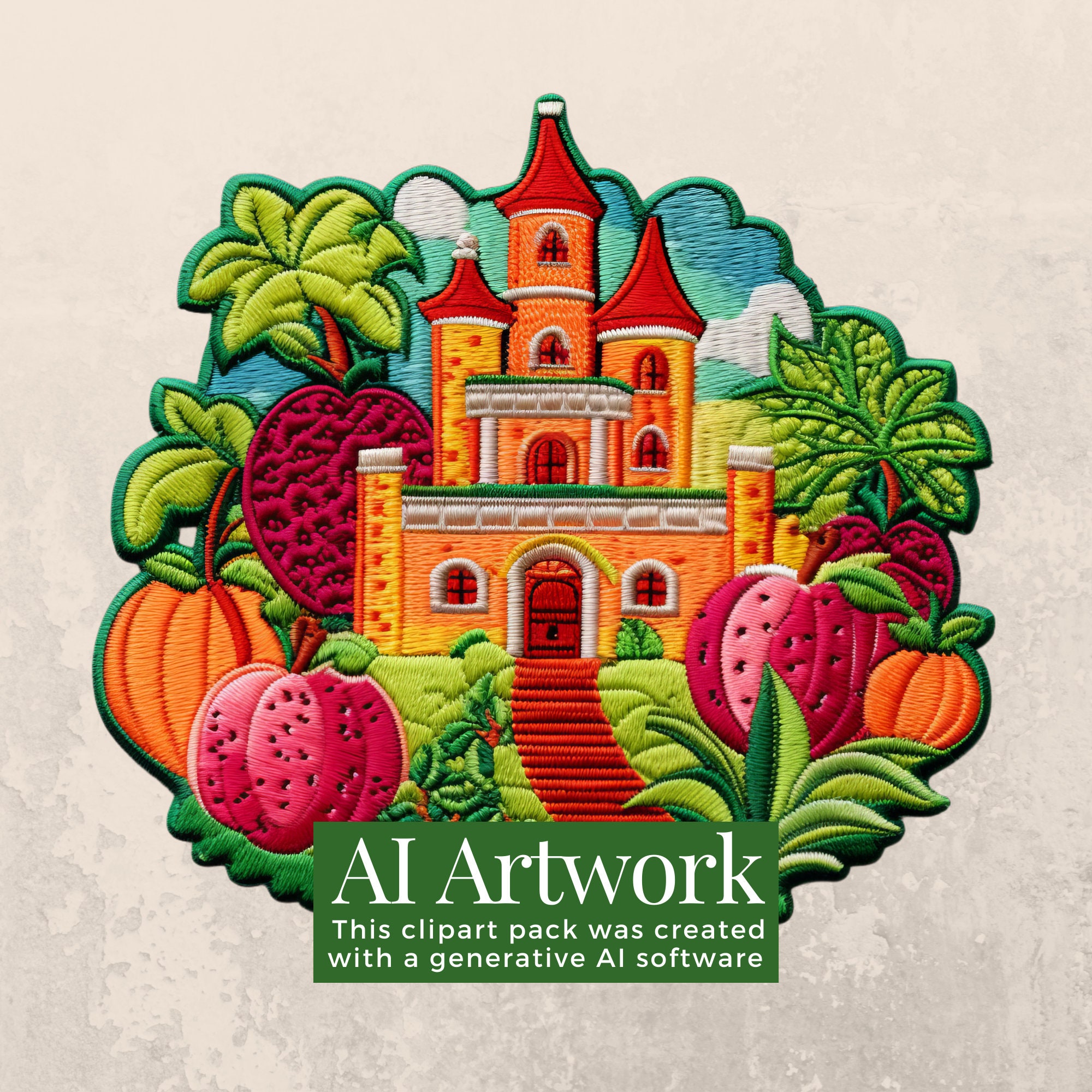 40 Castle Patches Clipart Pack INSTANT DOWNLOAD Castle Patch ...