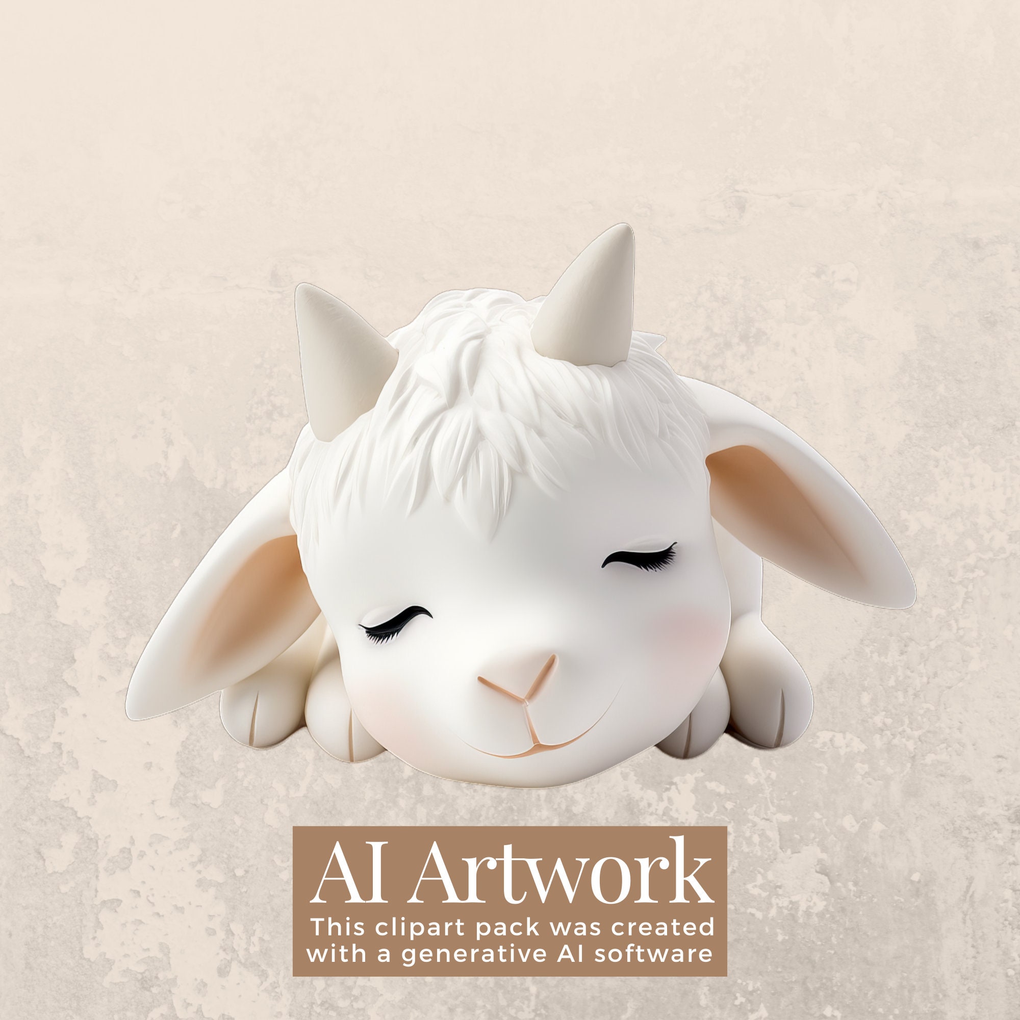 20 Sleepy Farm Animals Clipart Pack INSTANT DOWNLOAD 20 Cozy Farm ...