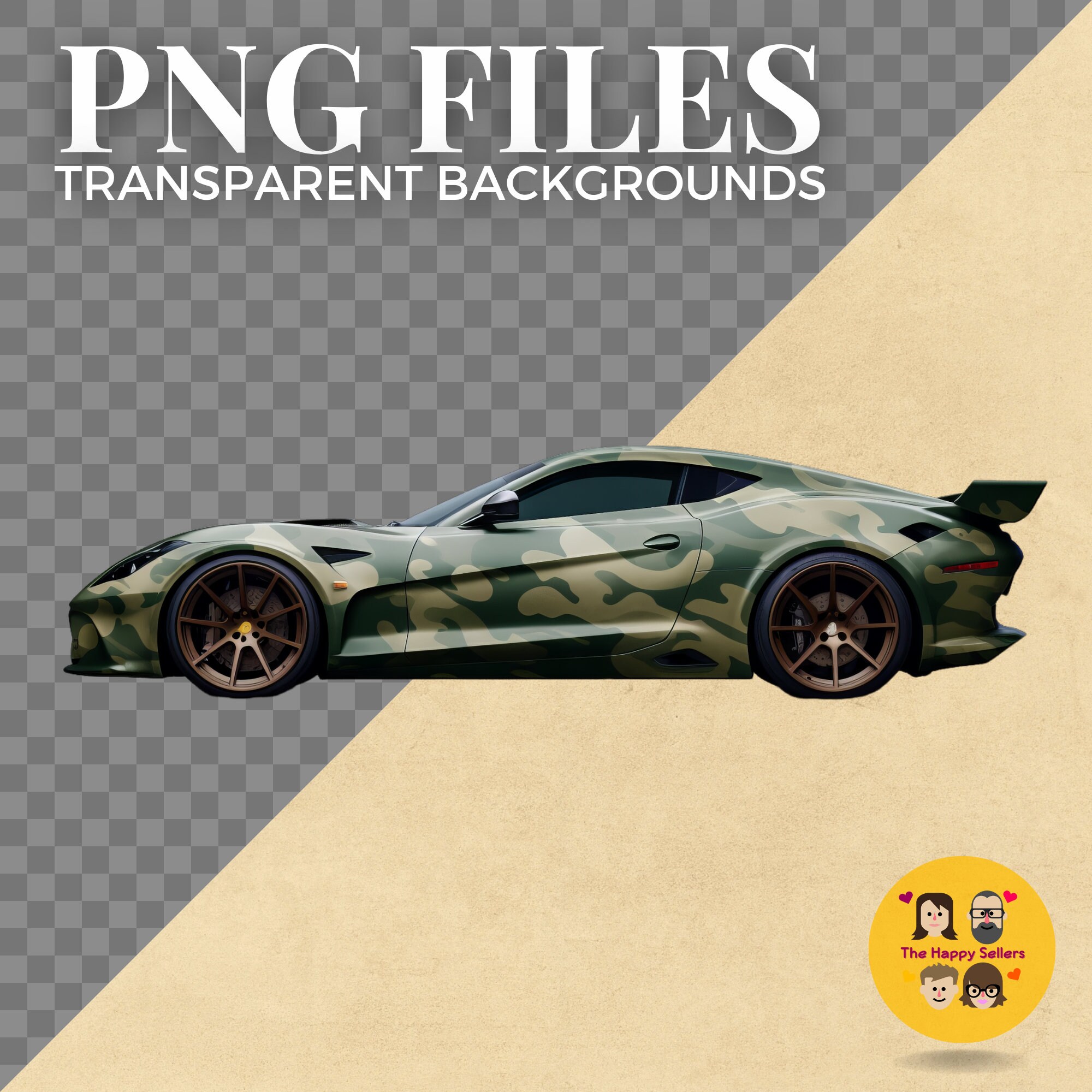 20 Sports Cars Clipart Pack #2 INSTANT DOWNLOAD 20 Sleek Sports Car ...