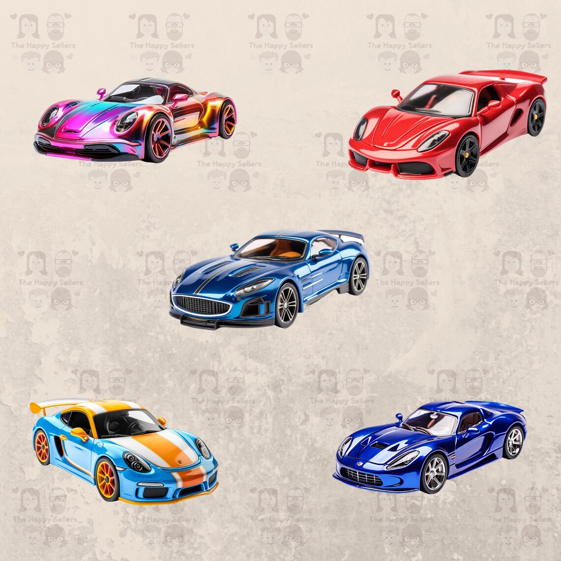 20 Sports Cars Clipart Pack INSTANT DOWNLOAD 20 Sports Car ...
