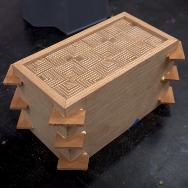 Digital Plans | Patterned Plywood Tea Box Plans - Etsy