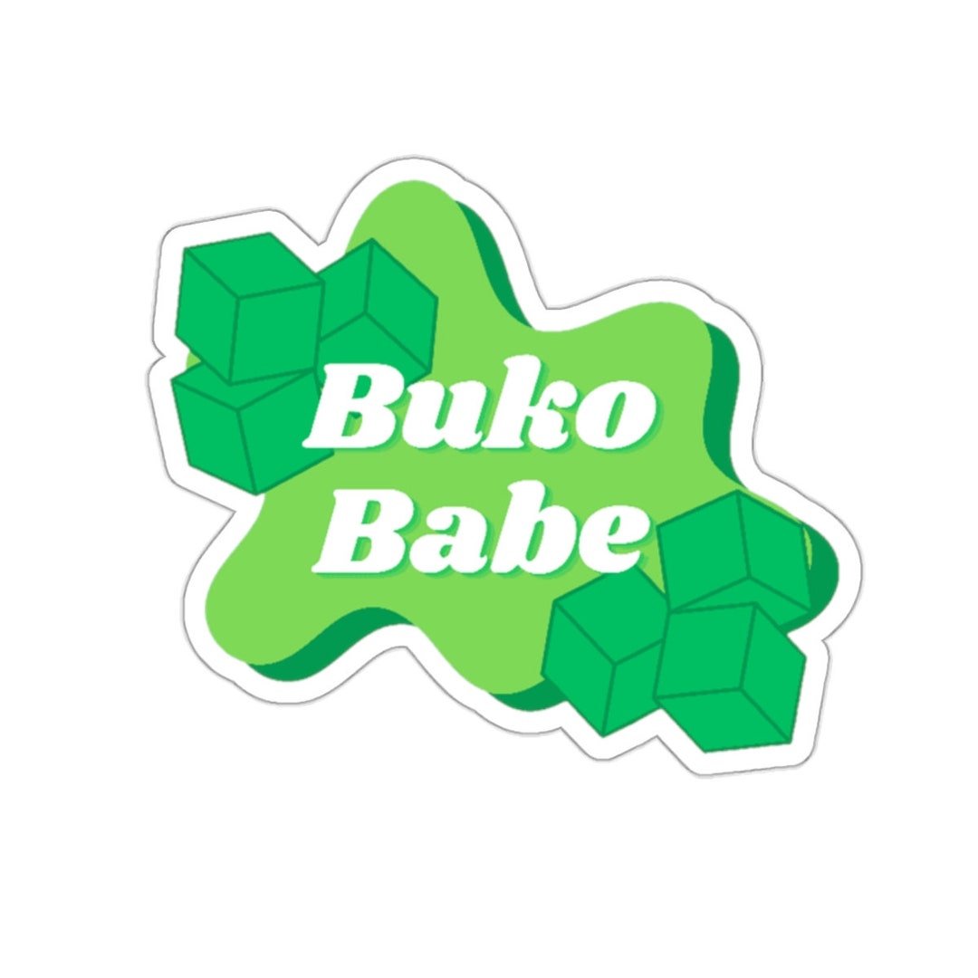 Buko Babe Kiss-cut Sticker Buko Sticker Filipino Coconut Sticker ...