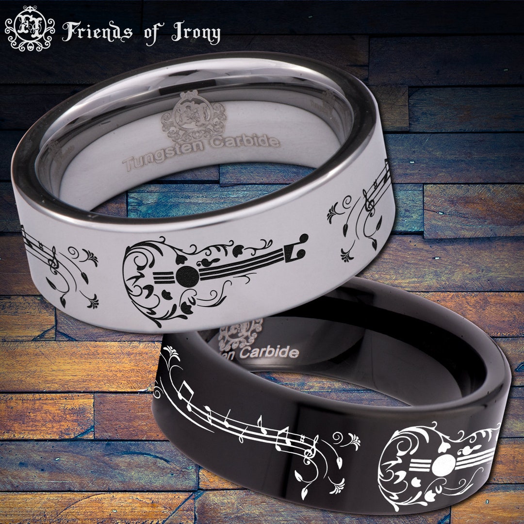 Guitar Music Chord Notes Custom Personalize Laser Engrave Tungsten ...