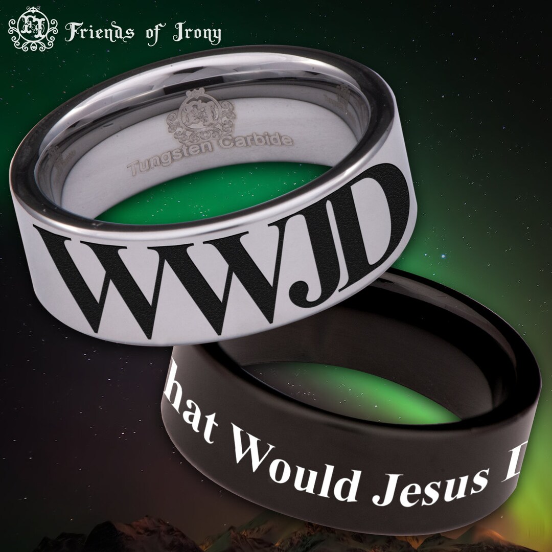 WWJD What Would Jesus Do? Custom Personalize Laser Engrave Tungsten ...
