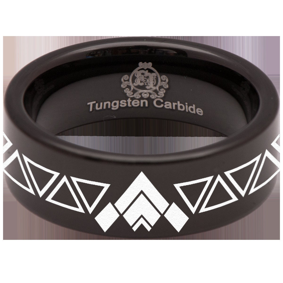 Triangle Custom Personalize Laser Engrave Tungsten Wedding Band Ring - Etsy