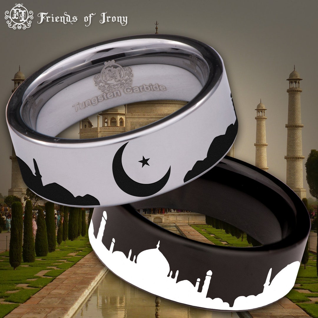Islamic Custom Personalize Laser Engrave Tungsten Wedding Band Ring - Etsy