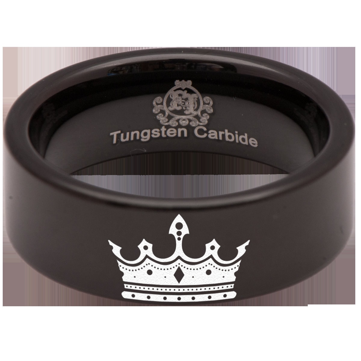 King and Queen Wedding Custom Personalize Laser Engrave Tungsten ...