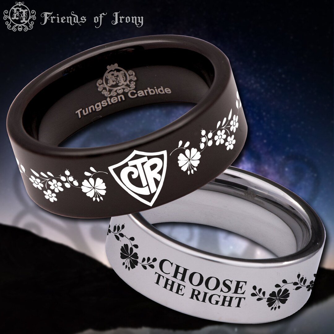 Choose the Right CTR Custom Personalize Laser Engrave Tungsten Wedding ...