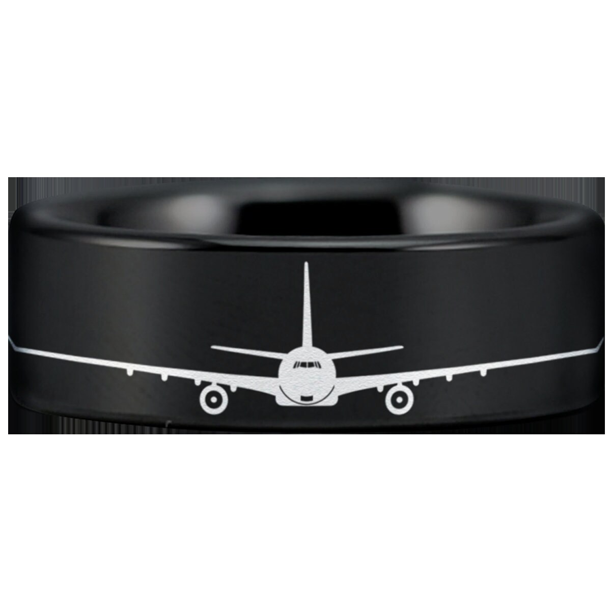 Pilot Airline Airplane Tungsten Carbide Wedding Band Ring - Etsy
